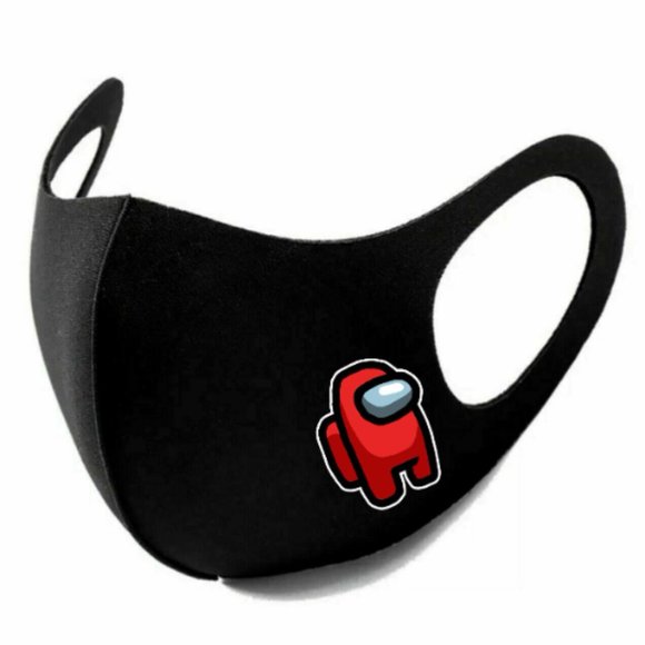 Handmade | Accessories | Among Us Red Face Mask Washable Reusable ...